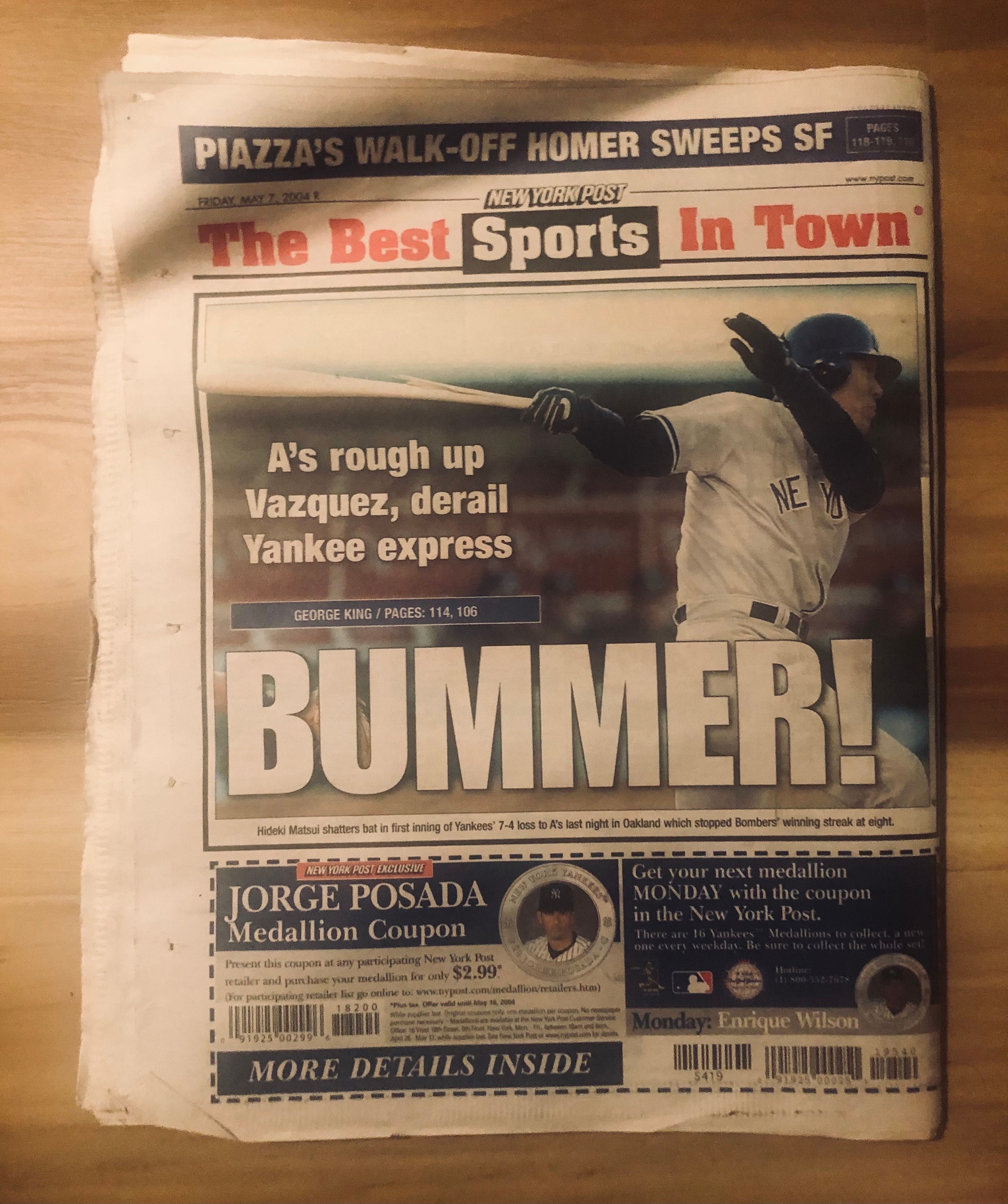 New York Post Newspaper Friends Finale May.7,2004 Complete Paper-cool ...