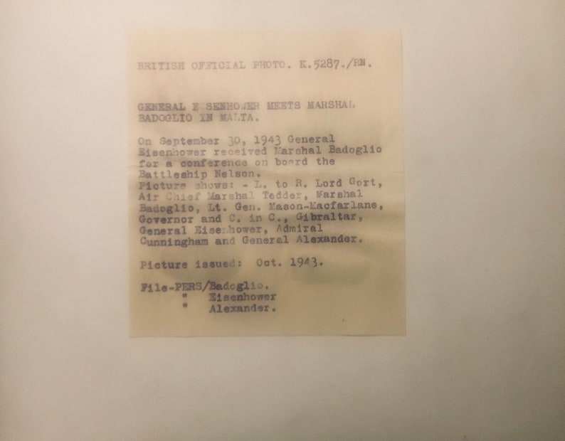 WW2 General Eisenhower Meets Marshal Badoglio in Malta Sep 30, 1943 ...