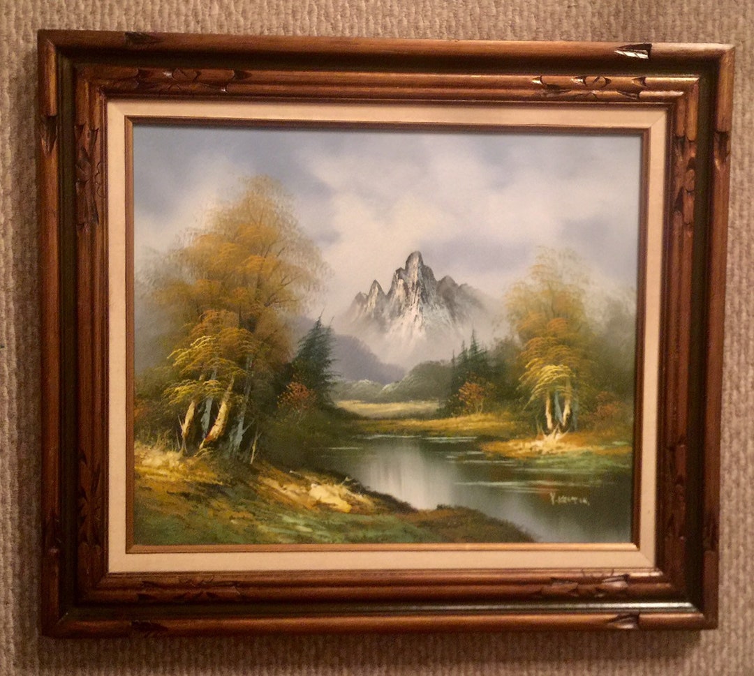 Beautiful Vintage Original Oil Painting Signed & Beautifully Framed 31 ...