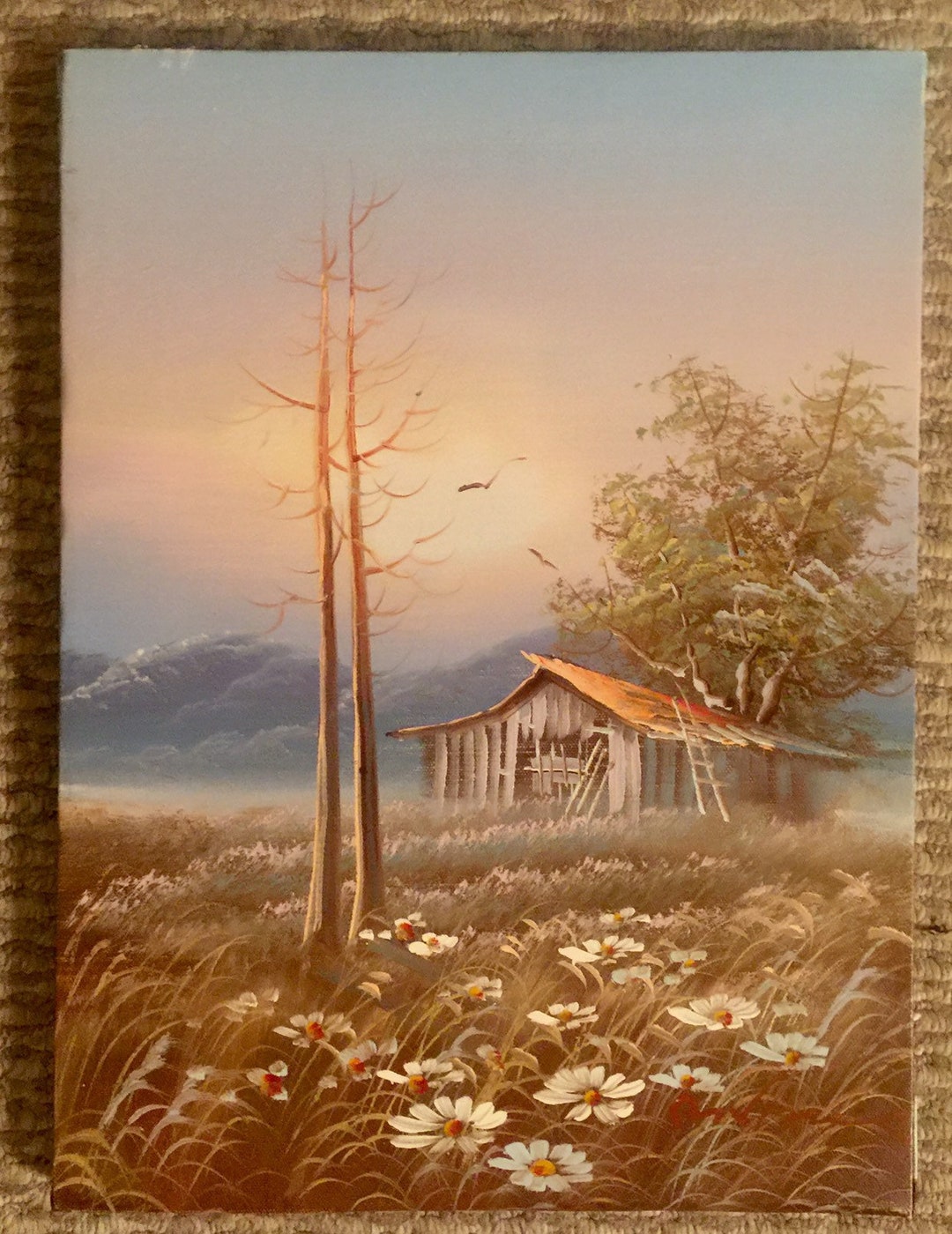 Vintage Original Country Scenic Oil Painting on Canvas 12x16” - Etsy