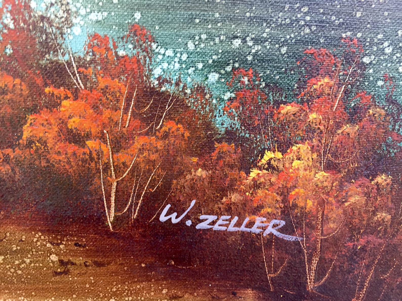 Beautiful Vintage Original Oil Painting By W.Zeller (wolfgang) 1900 ...
