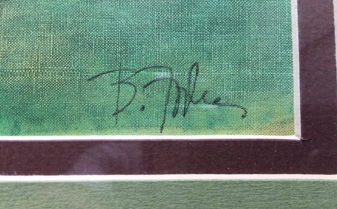 Vintage Signed Bart Forbes and Framed Golf Print 19 X 23 - Etsy