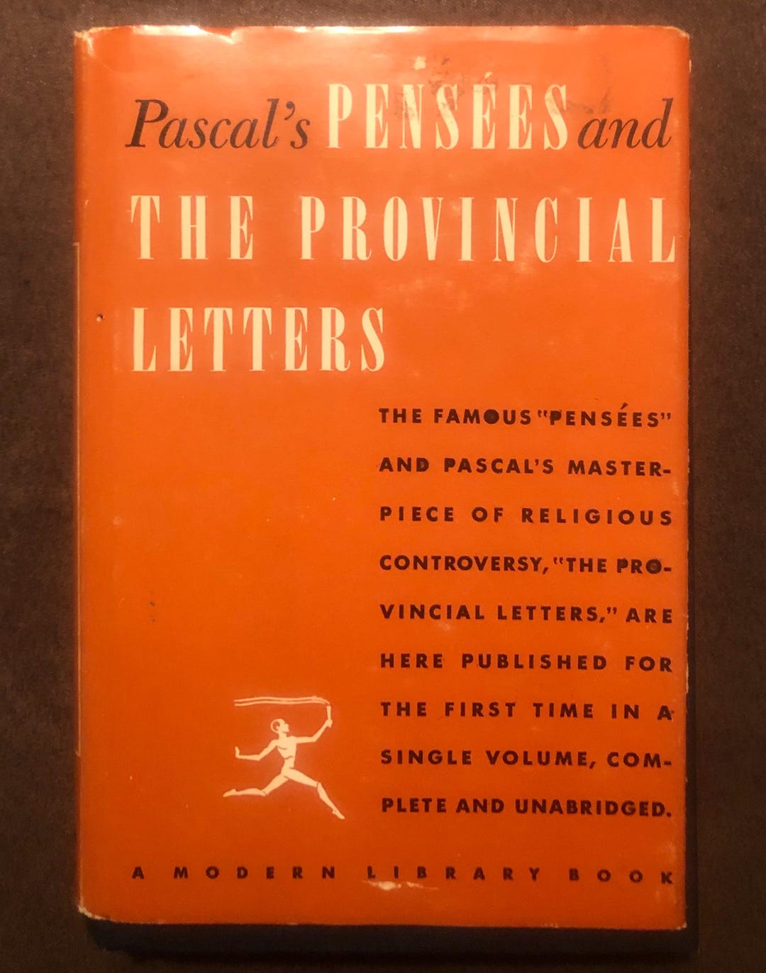 Vintage Pascal's Pensées and the Provincial Letters 1941 HC Book by ...