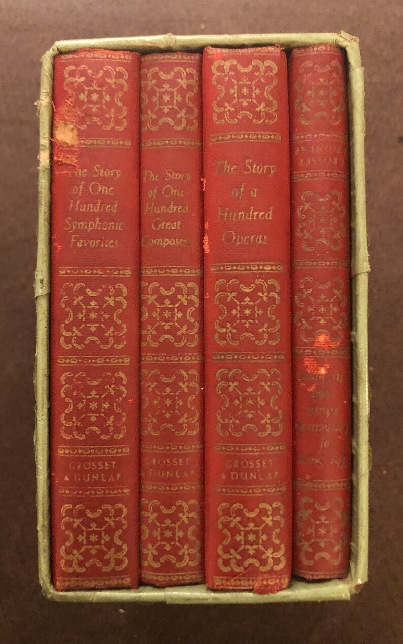 Vintage Book Set 1-the Little Music Library" 1940, 1942 & 1943 ...