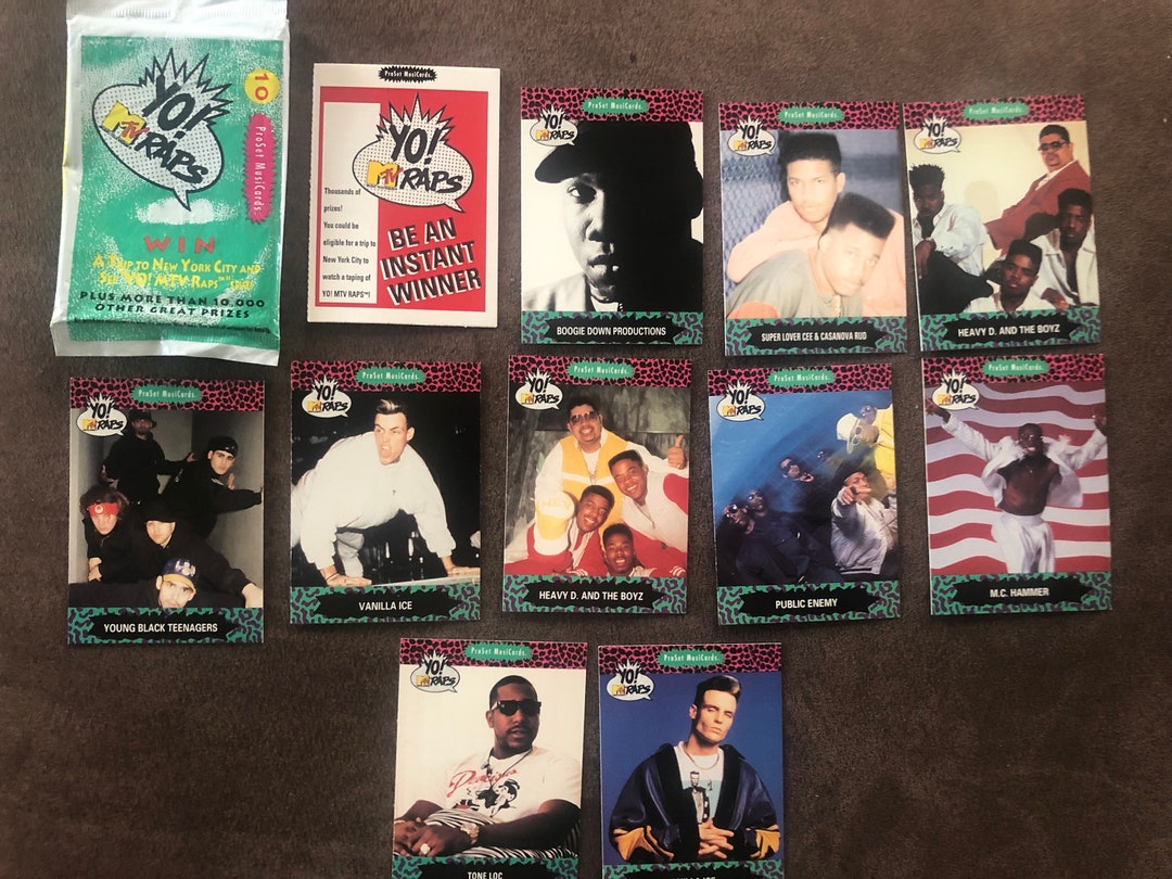 Vintage Opened Pack of MTV Rap Music Trading Cards VGC - Etsy