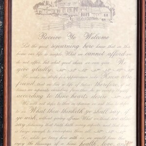 Vintage Historic Michie Tavern Receive Ye Welcome-charlottesville Va ...