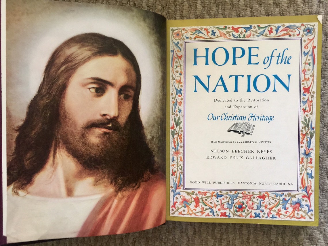 Vintage Hope of the Nation Our American Heritage 1952 Rare Double Book ...