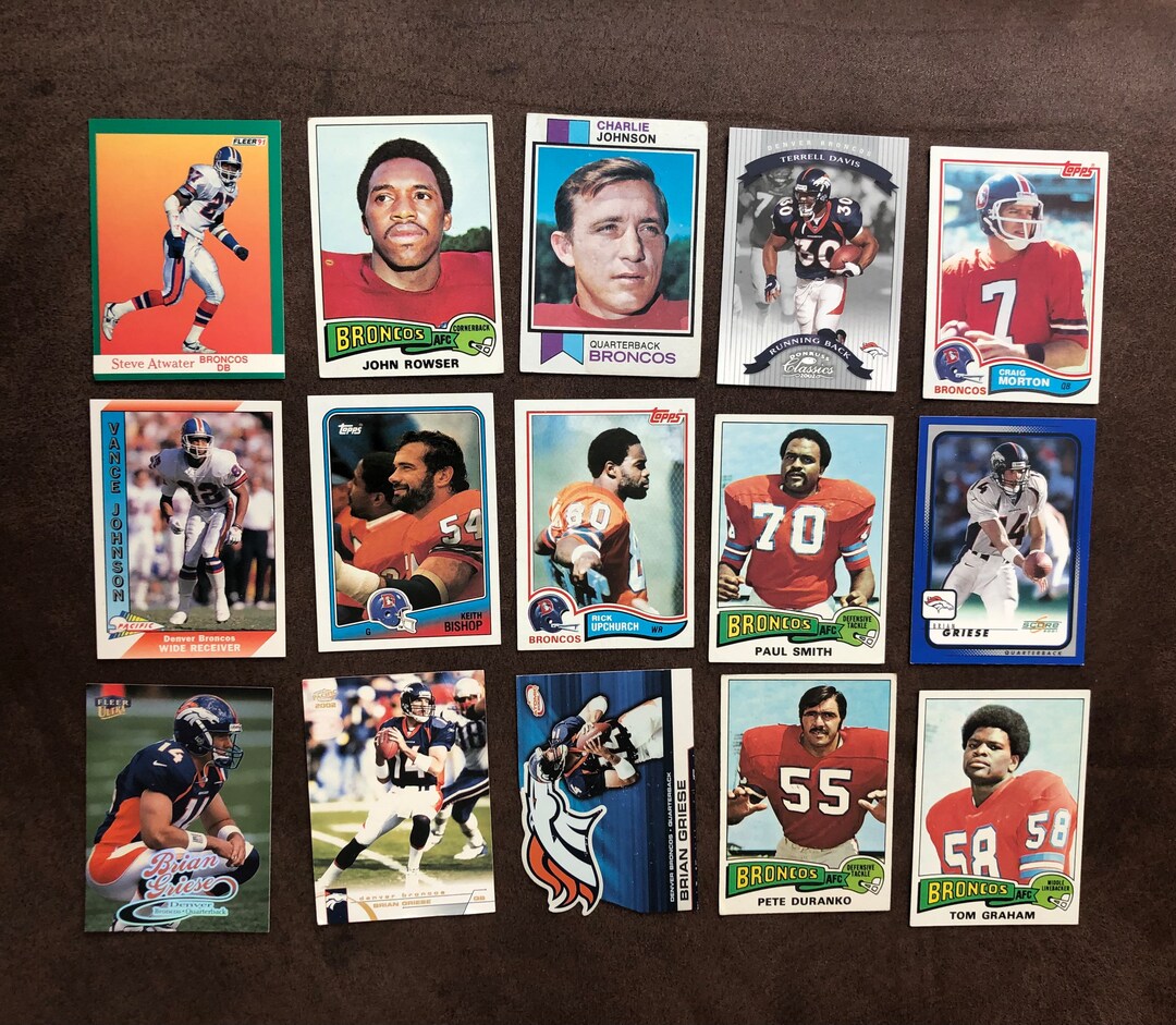 Mixed Lot of 15 Denver Broncos Football Cards GC - Etsy