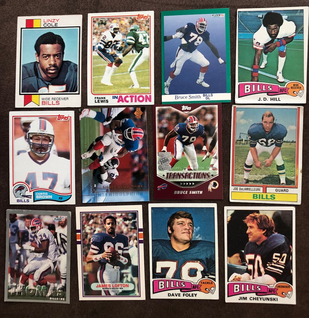 Mixed Lot of 12 Buffalo Bills Football Cards GC - Etsy