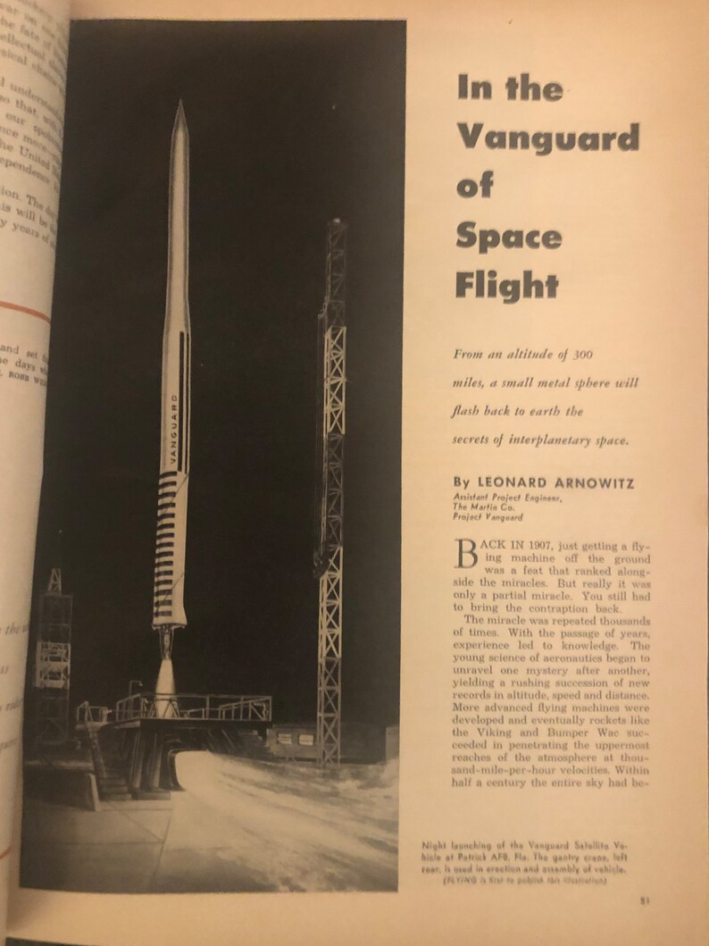 Vintage Flying Magazine (feb 1957) USAF 50 Years of Airpower Special ...