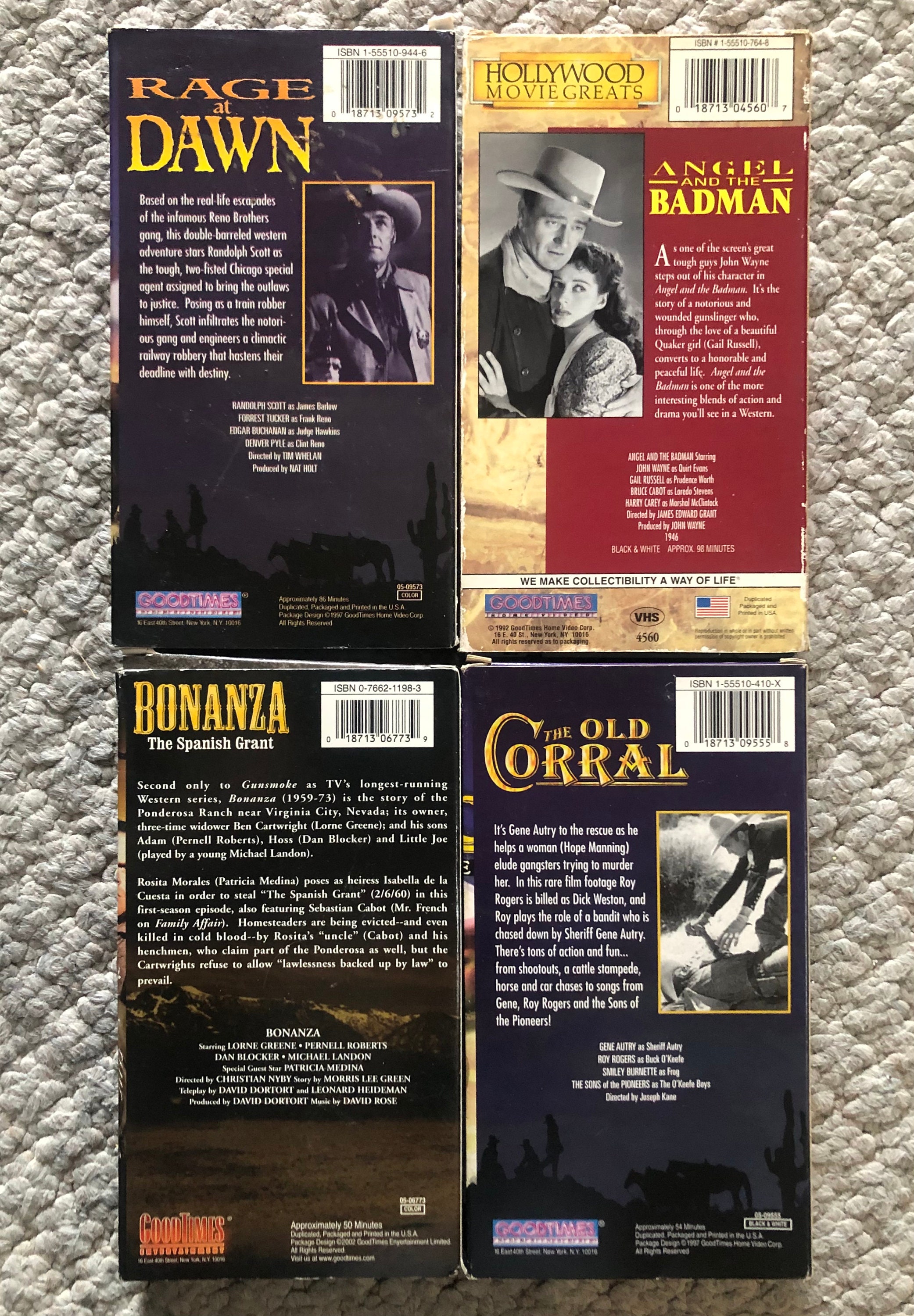 4 Western VHS Tapes From 1990s VGC - Etsy