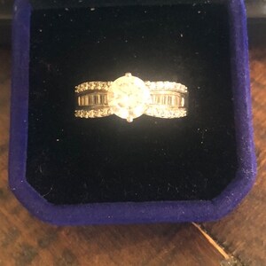 Beautiful Vintage SETA Sterling Silver 925 CZ Solitaire Ring Size 8.5-8 ...