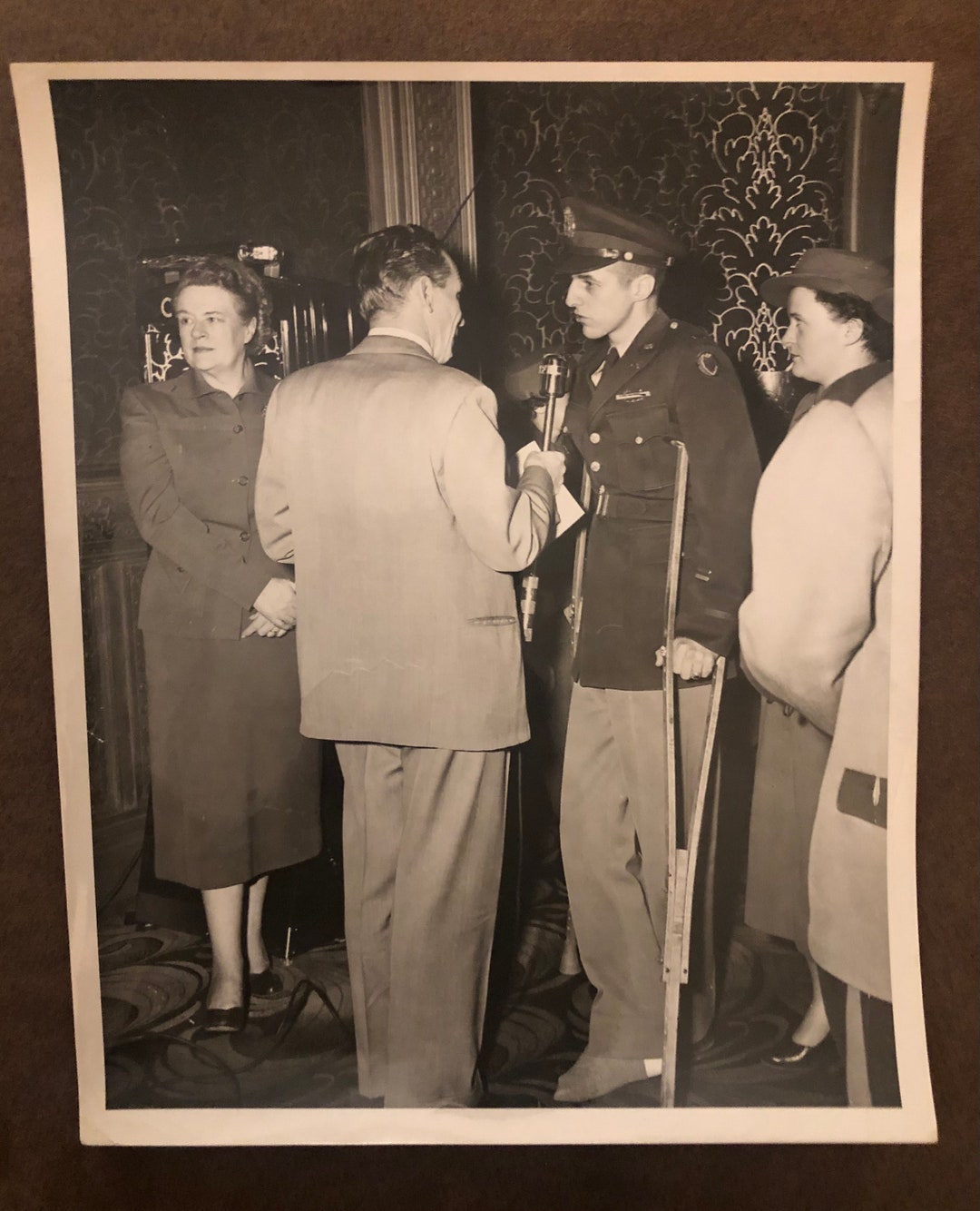 Vintage WW2 Soldier Being Interviewed on K FEL Radio in Colorado B&A ...