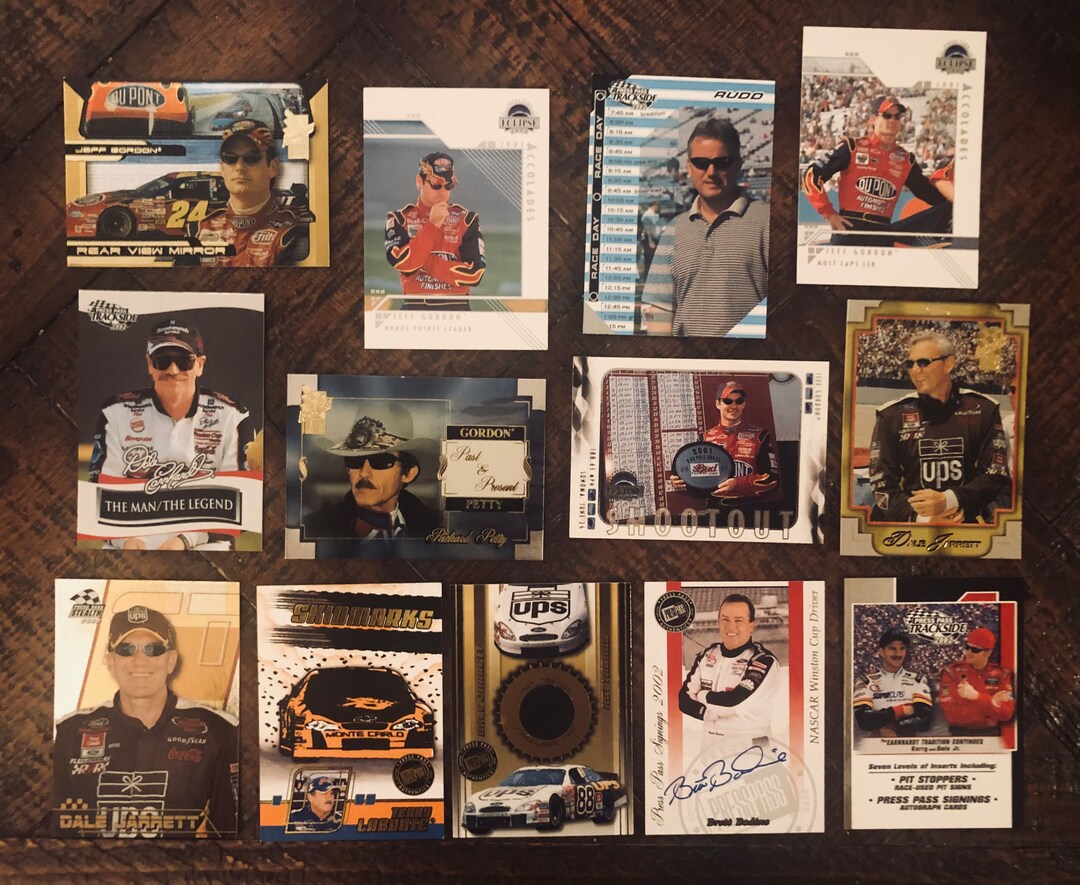 13 Press Pass 2002 Nascar Trading Cards-auto Card-tire Tread-earnhardt ...