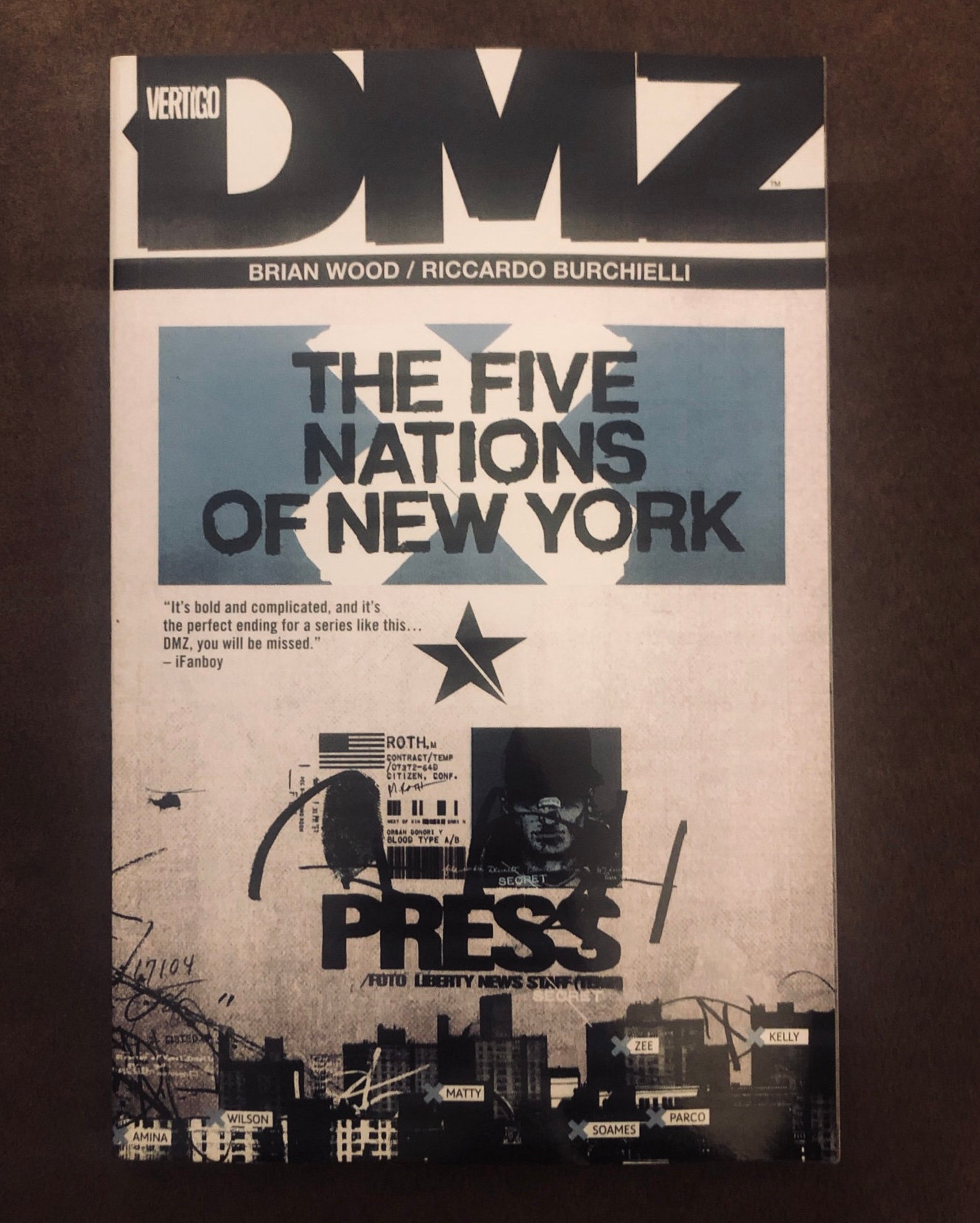 DMZ Volume 12 the Five Nations of New York Softcover Graphic Novel Ex Condition - Etsy