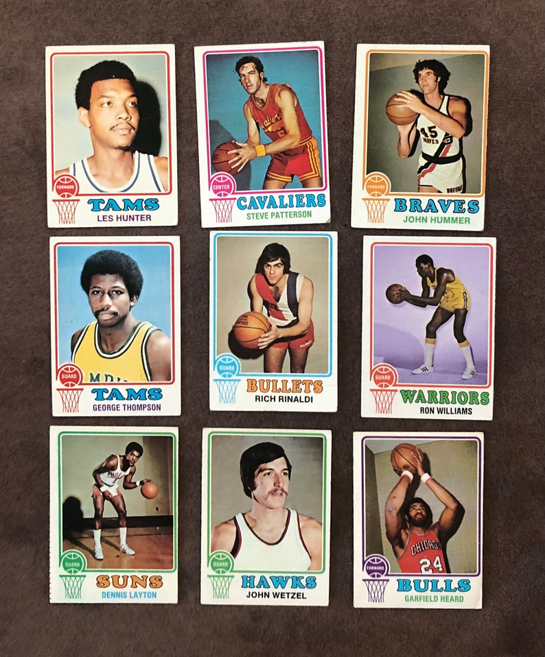 Lot of 1973 Basketball Cards GC - Etsy