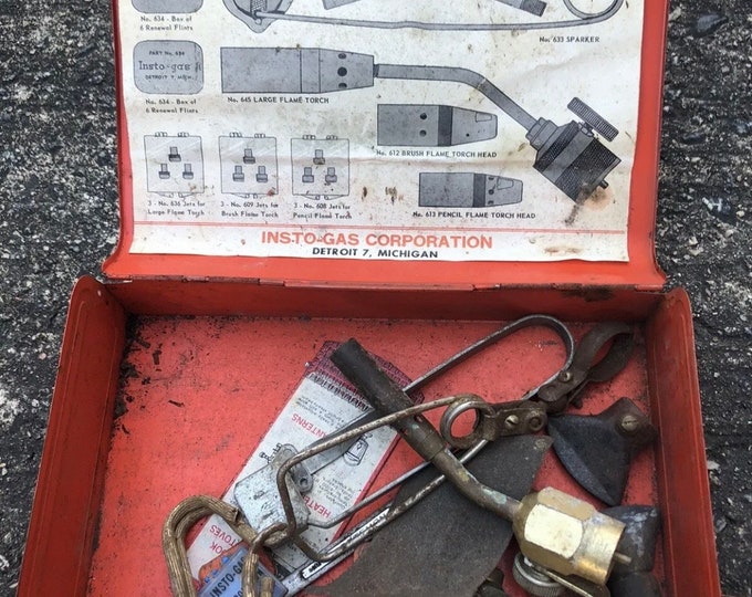 Rare Insto -gas Plumbers Welding Box Chicago-michigan -as Is - Etsy