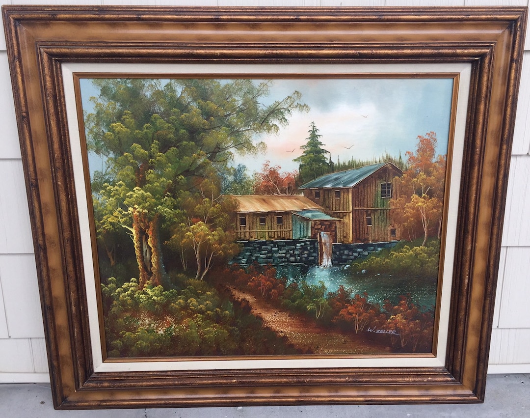 Beautiful Vintage Original Oil Painting by W.zeller (wolfgang) 1900 ...