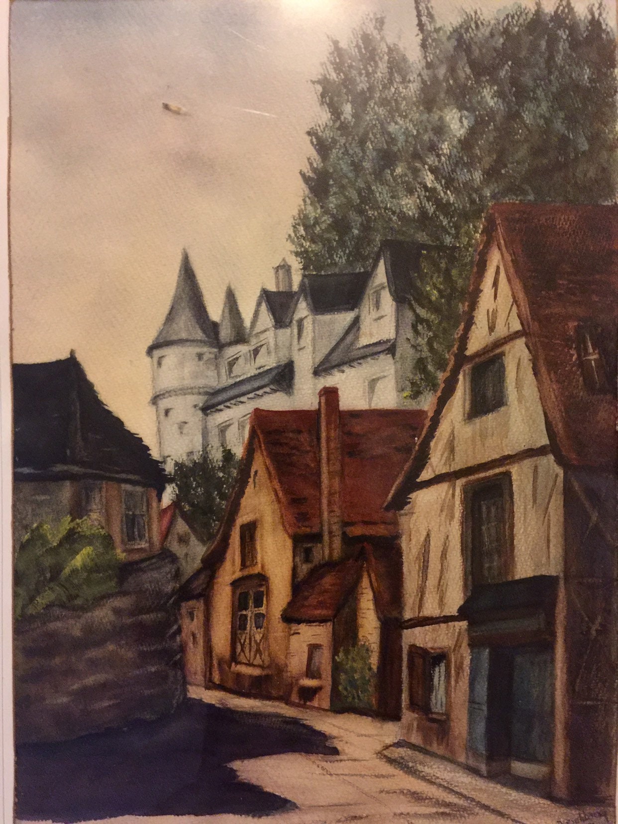 Antique Original Signed Water Color Painting With Devoe & Raynolds Co ...