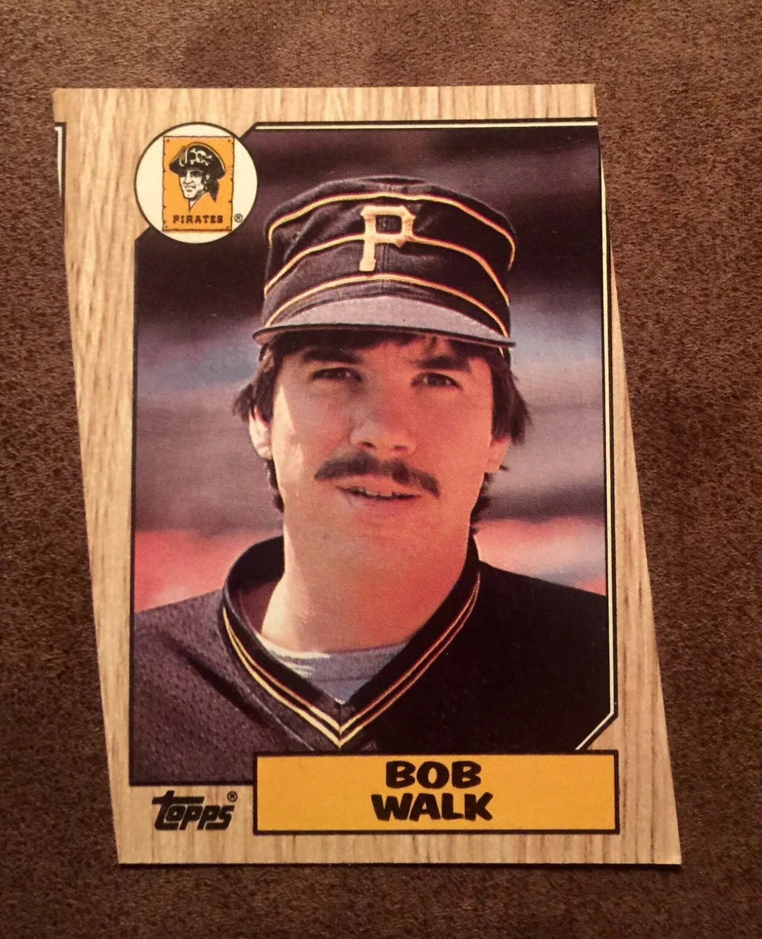 Topps 1987 Pitt Bob Walk ERROR Card #628 Newly Opened Box & Totally ...