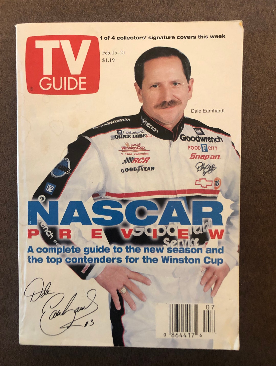 Vintage Tv Guide Book-dale Earnhardt-feb.1997 GC - Etsy