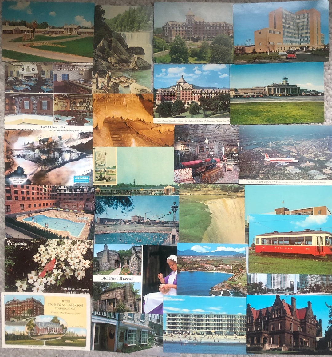 25 Vintage U S Cities Postcards-unused- GC - Etsy