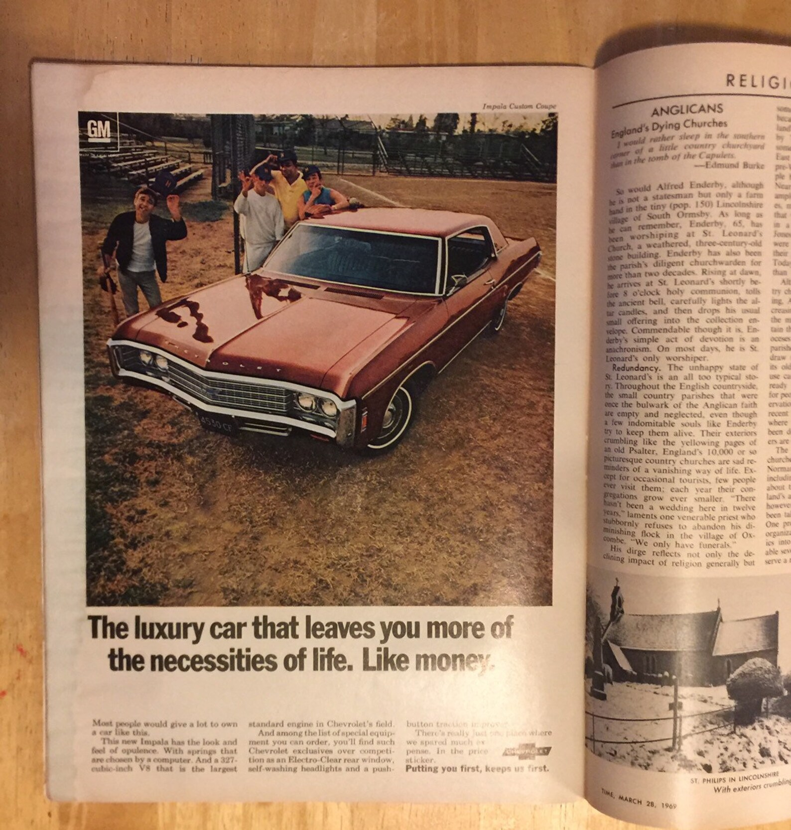 Vintage Time Magazine Mar. 28, 1969 Great Stories and Advertising GC ...