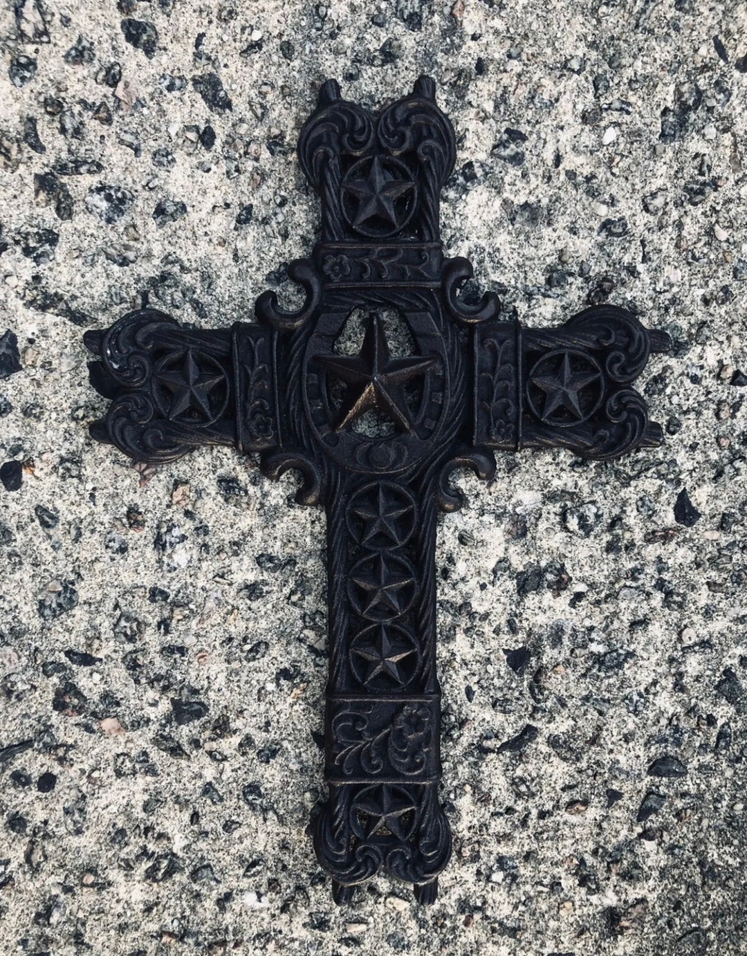 Vintage Cast Iron Lonestar State Cross 8.5 X 12.5” - Etsy