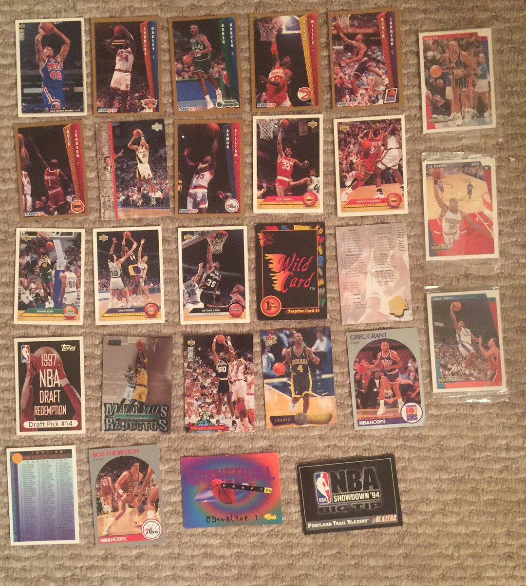 30 Vintage NBA Basketball Cards 3 Sealed 2pack Cards Excellent ...