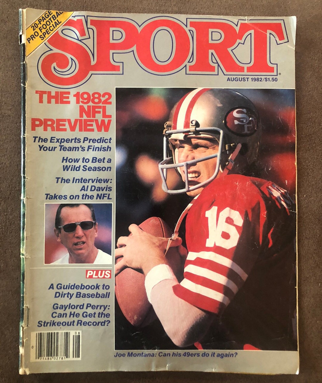 Vintage Sport Magazine August 1982-joe Montana-great Advertising Photos ...