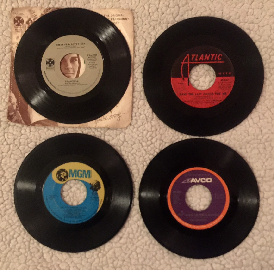 4 Vintage Vinyl 45 Records,drifters,stylistics, GC - Etsy