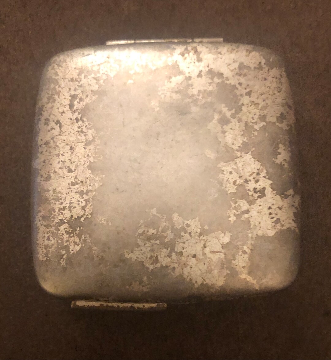 Vintage/antique Silver Plated Compact Mirror-as Is - Etsy