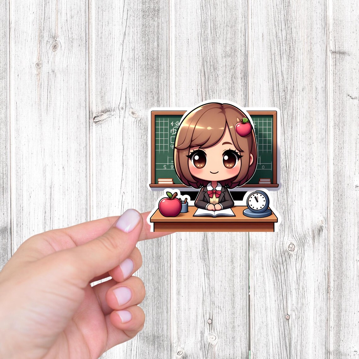 Chibi Teacher Classroom Decals, Back to School Stickers, School ...