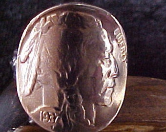 Buffalo Coin Ring - Etsy