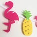Tropical Flamingo and Pineapple Banner. Birthday Party - Etsy Australia