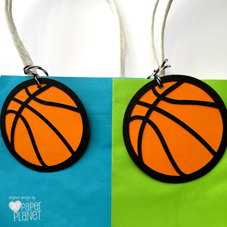 Basketball Gift Tags. Birthday party gifts favour tags. | Etsy