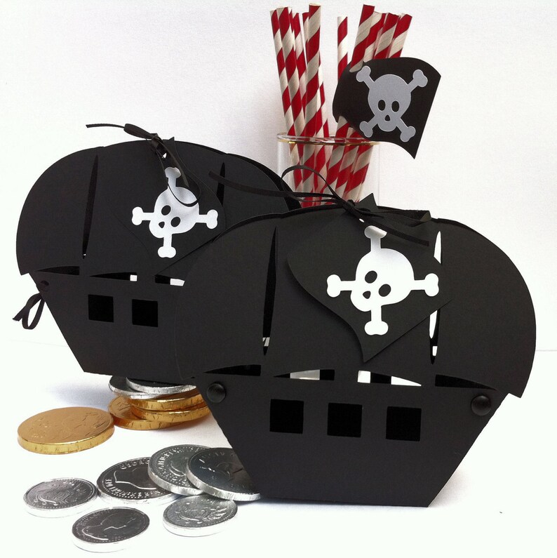 Pirate Boat Gift Boxes. Birthday Party Gifts Favors. Pirate - Etsy