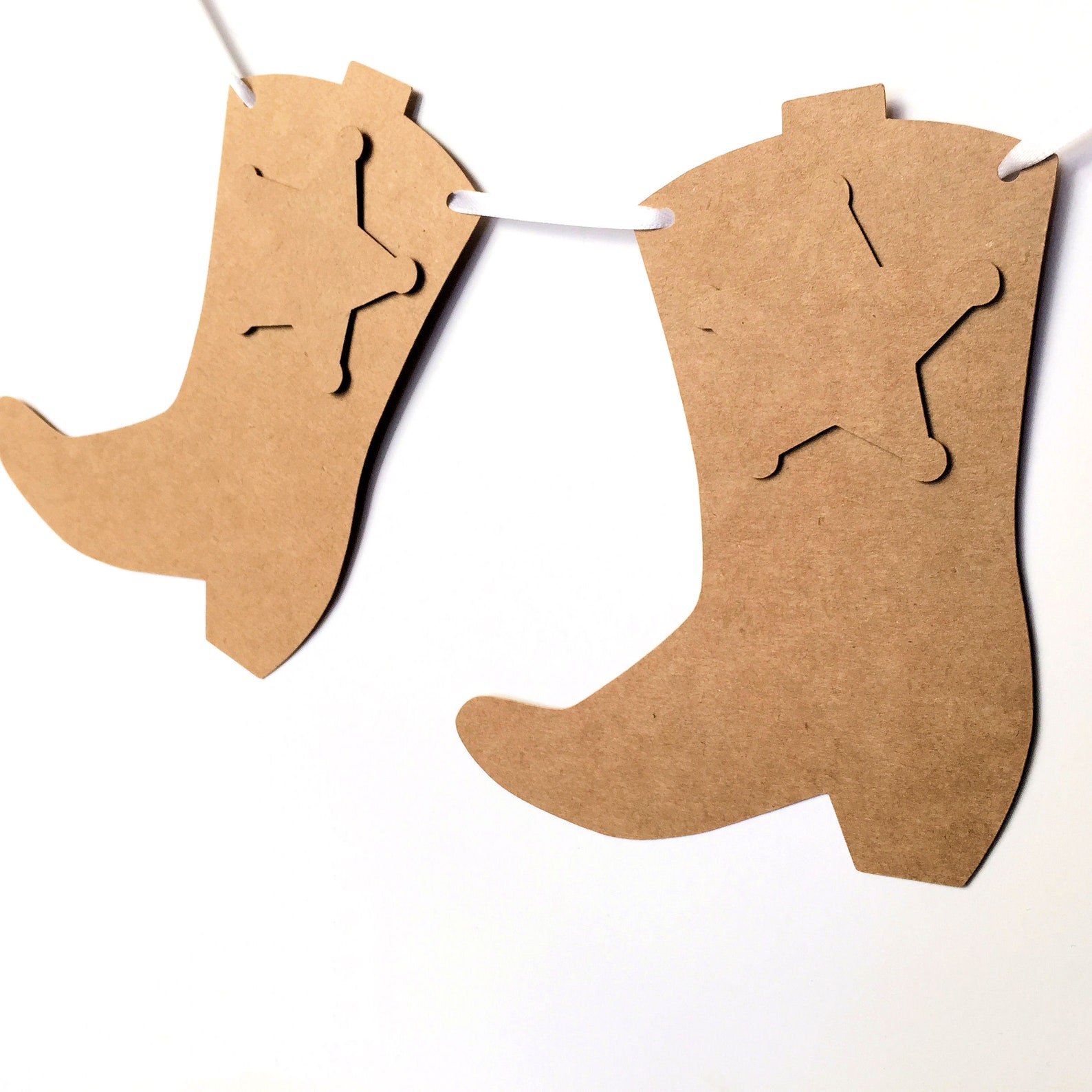 Cowboy Cowgirl boots banner. Bunting garland. Birthday party | Etsy