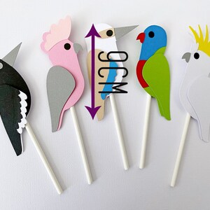 Aussie Birds Cupcake Toppers. Australian Birthday, Cockatoo, Magpie ...