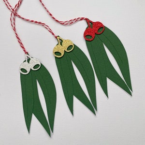 Gum Leaf Shapes Gift Tags. Christmas Gift Tags. - Etsy Australia