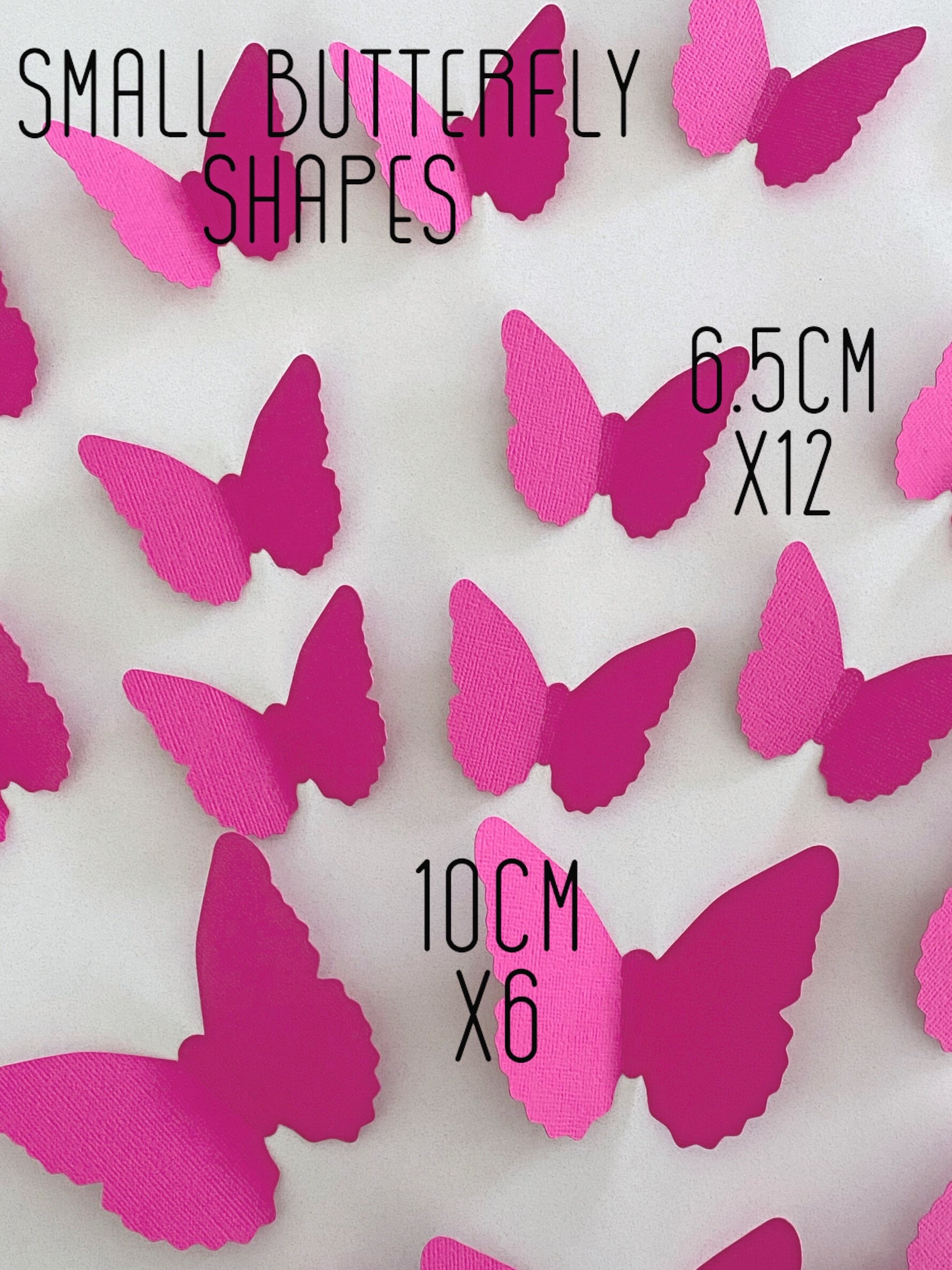 Butterfly shapes cardstock cut-outs. Birthday party Easter | Etsy