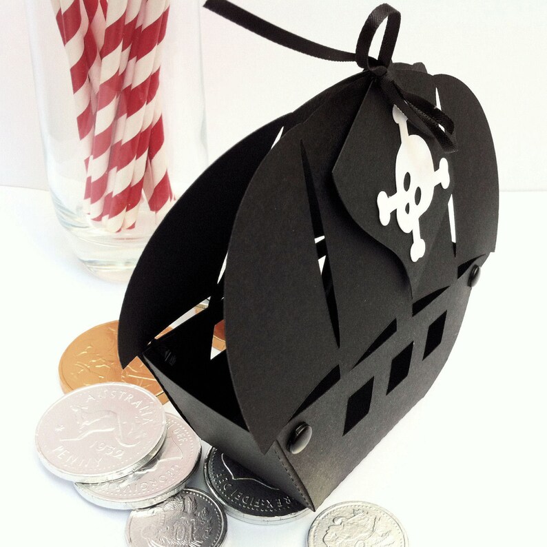 Pirate Boat Gift Boxes. Birthday Party Gifts Favors. Pirate - Etsy