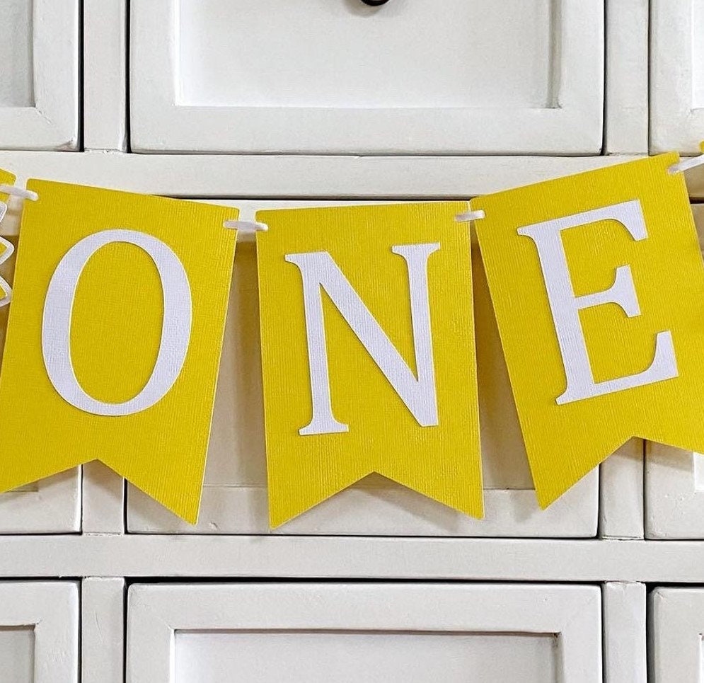ONE Daisy Banner. Custom Name Banner First Birthday Bunting. - Etsy ...