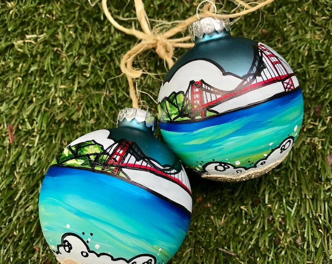 San Francisco Golden Gate Bridge Ornament - Etsy