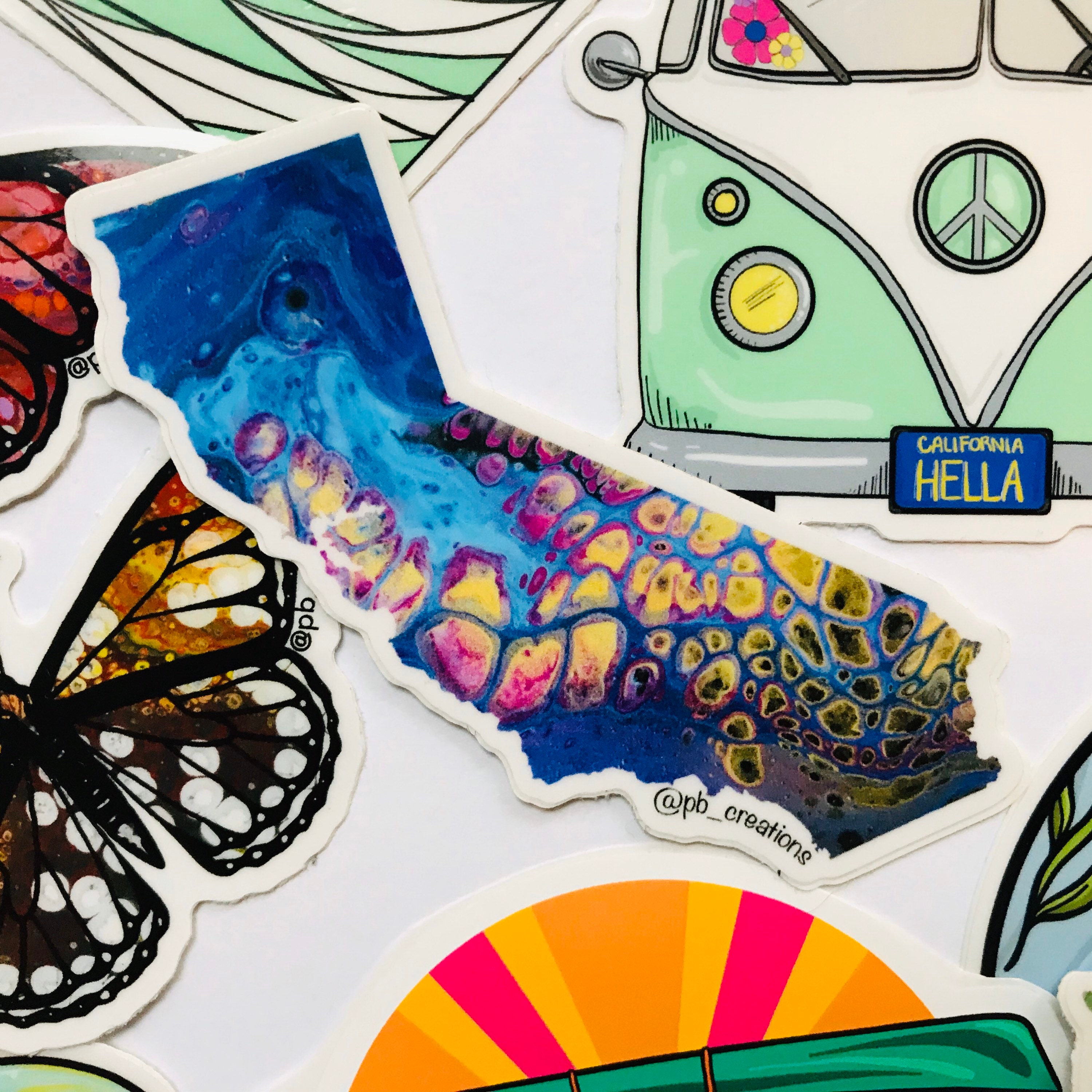 Vinyl Sticker California Mega Pack of 12 Stickers. San Francisco Los ...