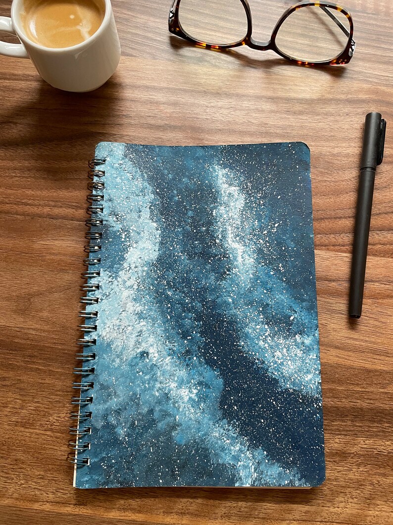 Galaxy Night Sky Hand Painted Travelers Notebook Journal - Etsy