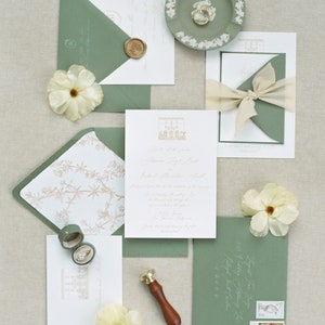 PRINTED Custom Venue Wedding Invitation, Longest Time Design, Classic ...