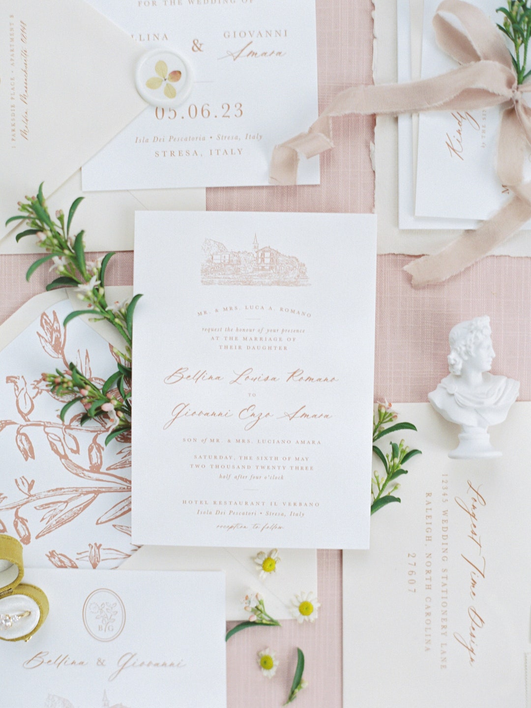 PRINTED Custom Venue Wedding Invitation, Longest Time Design, Classic ...