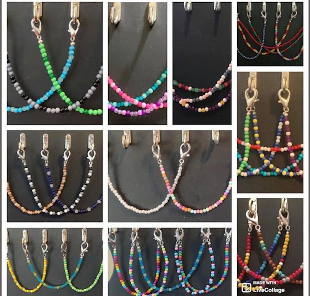Trach Chain, Beaded. Listing is for a Measurement 13" - 15 15/16" - Etsy