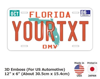 Embossed Florida Plate - Etsy